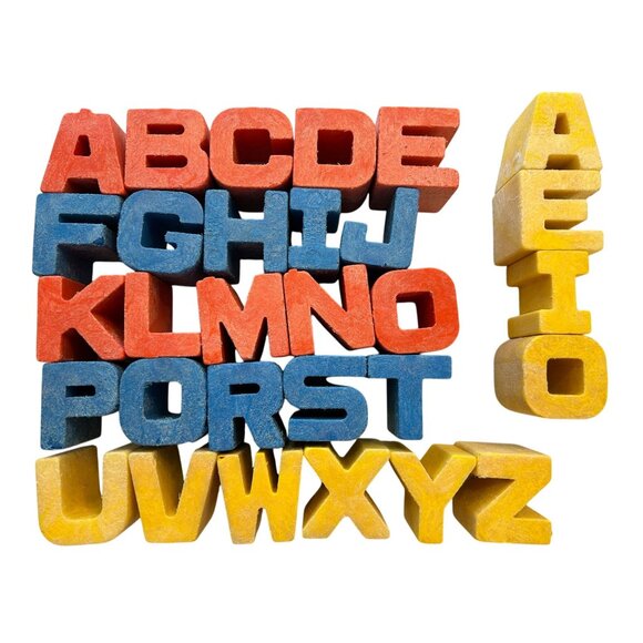 Mattel | Toys | Mattel Tuff Stuff Letters 971 Alphabet Set 26 Letters ...